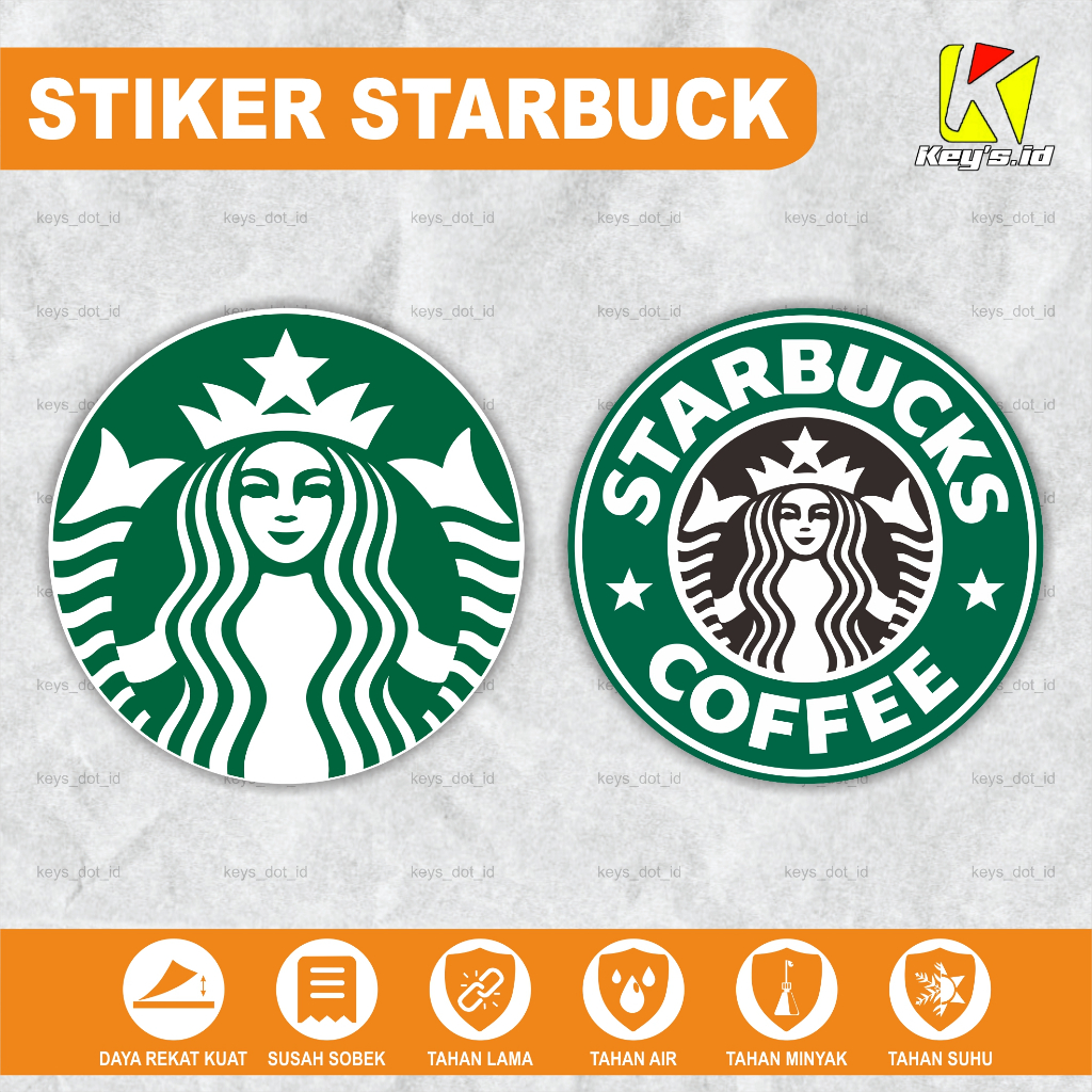 Jual STICKER HOLOGRAM STARBUCKS, STIKER LOGO STARBUCK, STICKER STARBUCK ...