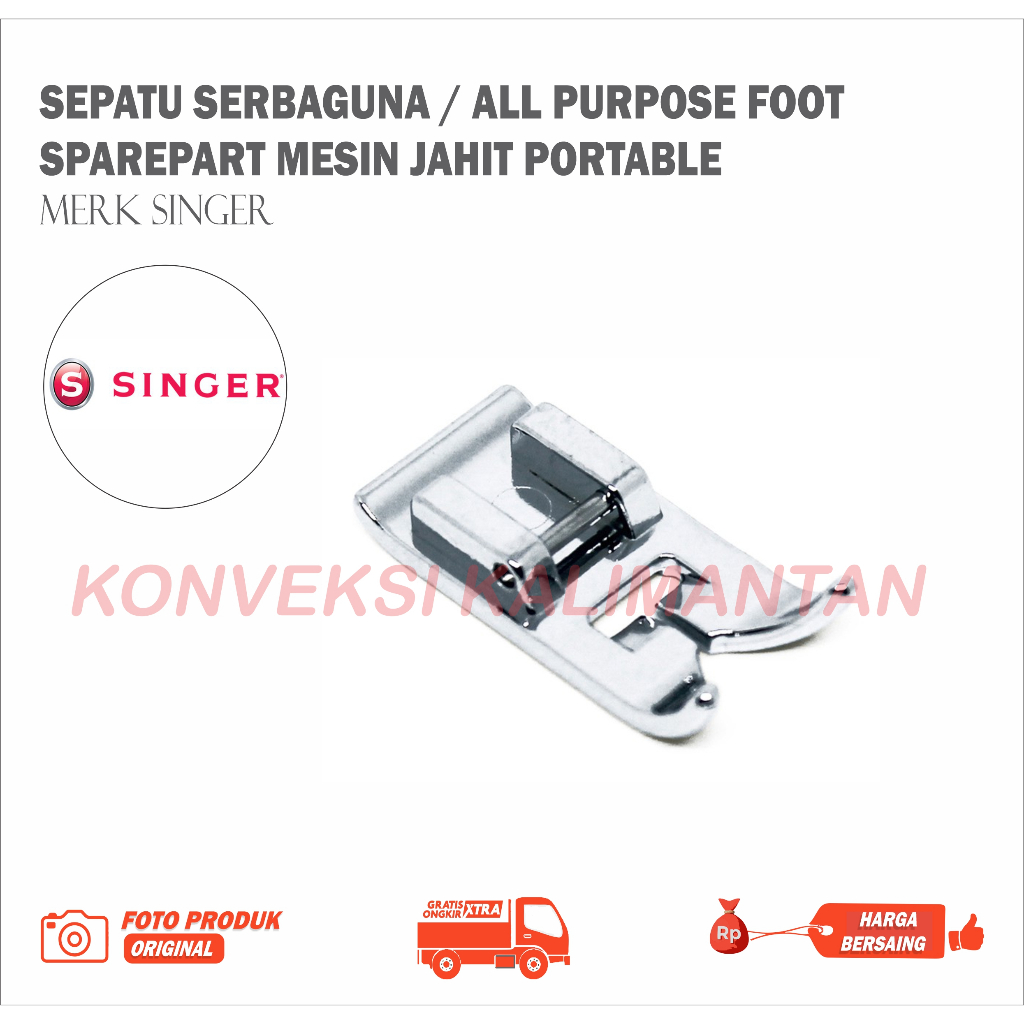 Jual SEPATU JAHIT SERBAGUNA MESIN PORTABLE / ALL PURPOSE FOOT SINGER ...