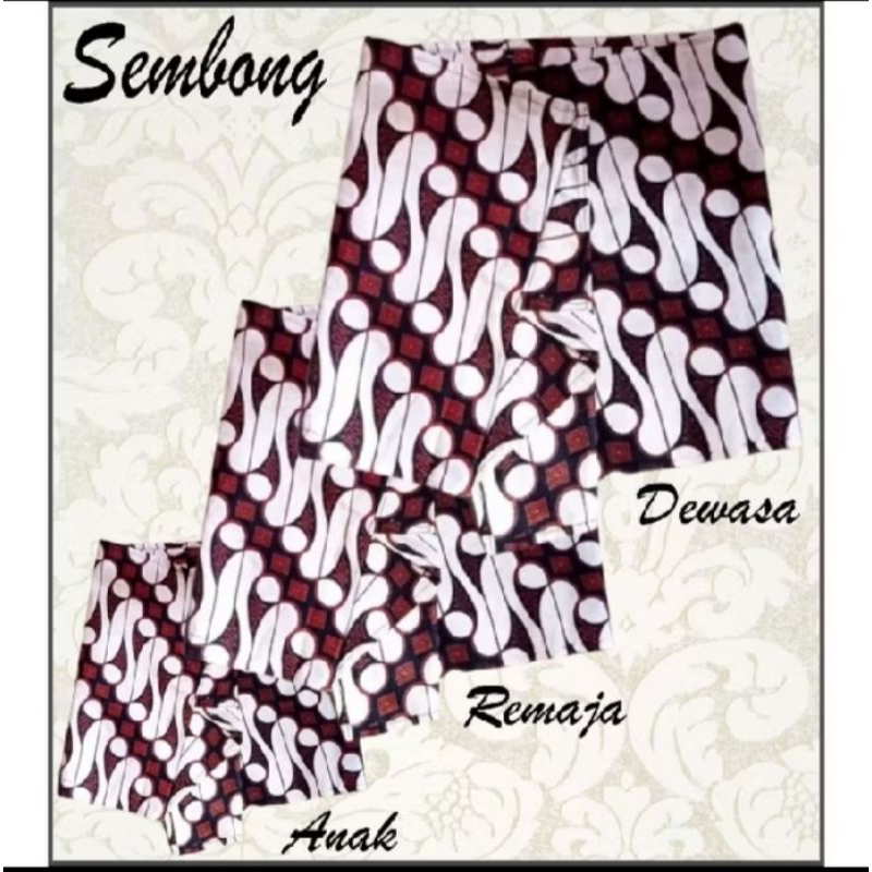 Jual SEMBONG BATIK JARIK PARANG BARONG sembong sapit urang rampek ...