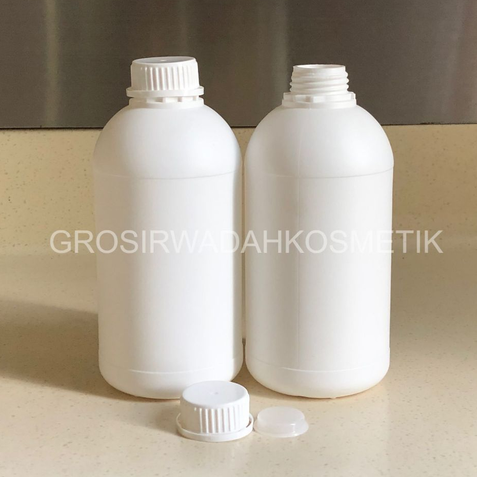 Jual Botol Plastik HDPE + Tutup 1000ml PUTIH DOFF | Shopee Indonesia