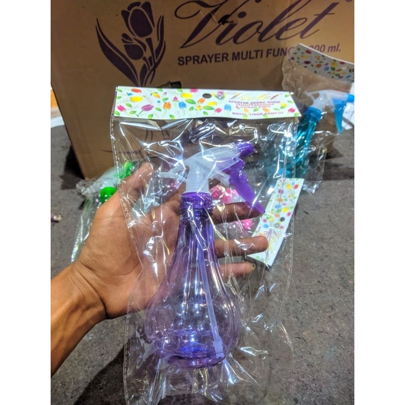 Jual ECERAN Botol Semprotan Violet Lonjong 300ml Sprayer Violet ...