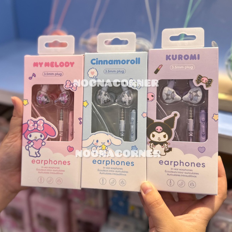 Jual Miniso x Sanrio 🆕 Headset / Over Ear In-Ear Earphones 3.5mm ...