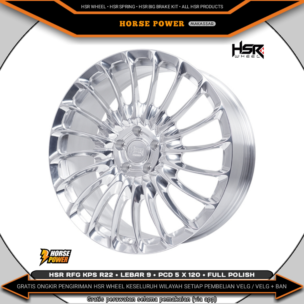 Jual Velg R22 • Mobil 5 Baut Roda • Single Pcd 5 x 120 • Hsr Rfg Kps ...