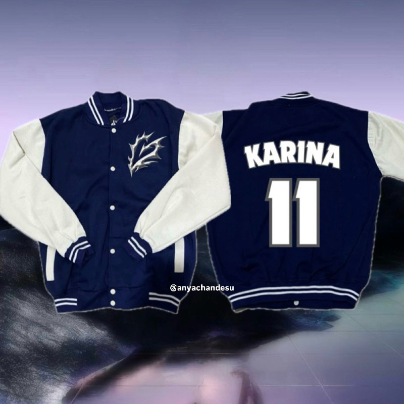 Jual Varsity / Jaket Baseball Aespa Design Custom (Sablon) | Shopee ...