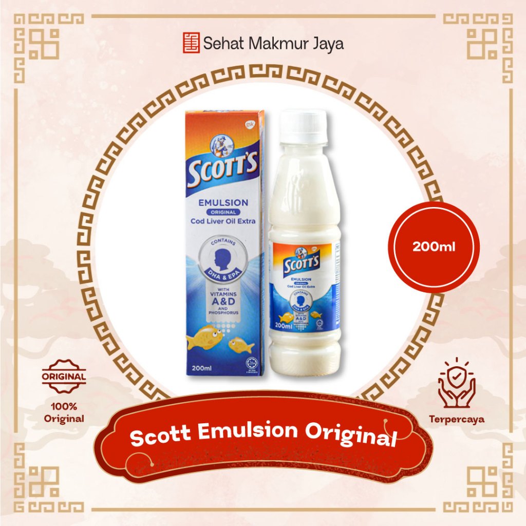 Jual Scott Emulsion Original Minyak Ikan Untuk Anak Original Isi 200ml ...