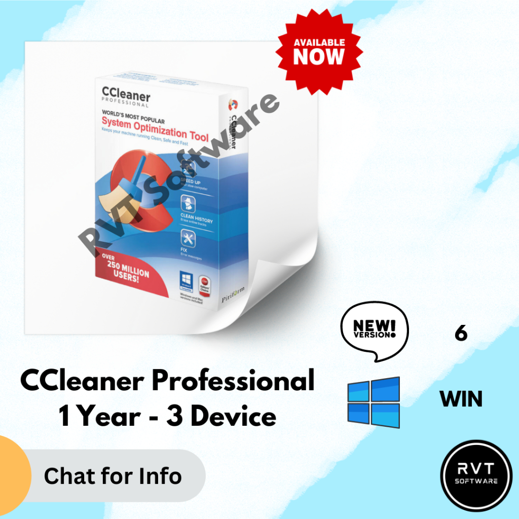 Jual CCleaner Professional 2024 Original License 1 Year | Shopee Indonesia