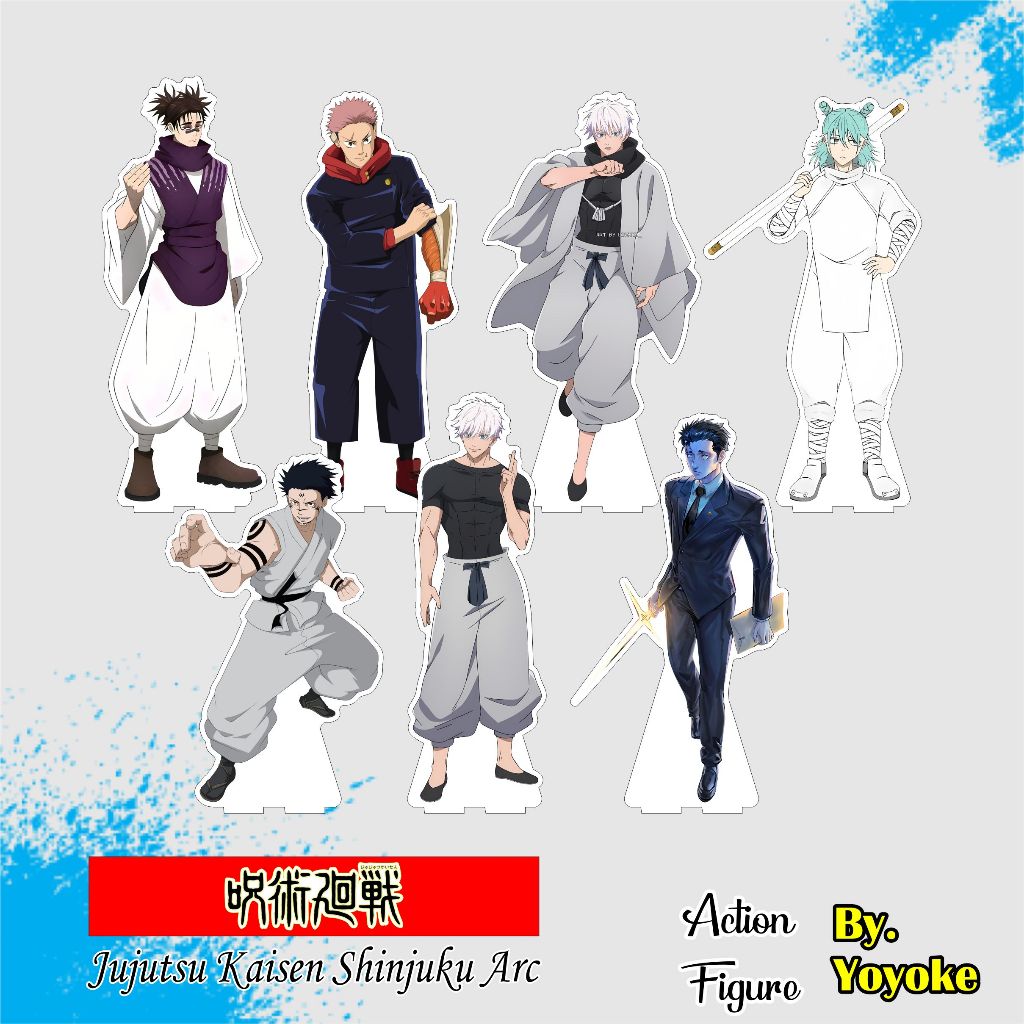 Jual Jujutsu Kaisen Standee Acrylic Figure Shinjuku Gojo Satoru Sukuna ...