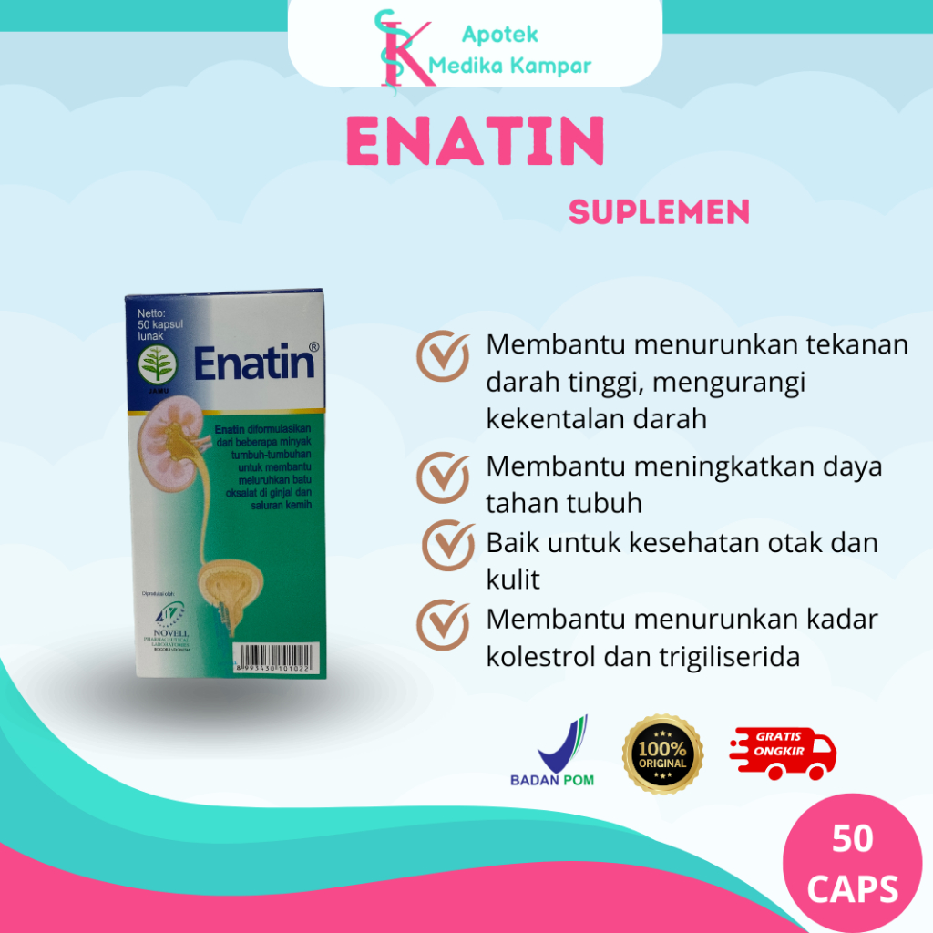 Jual Enatin Kapsul (per Botol) | Shopee Indonesia