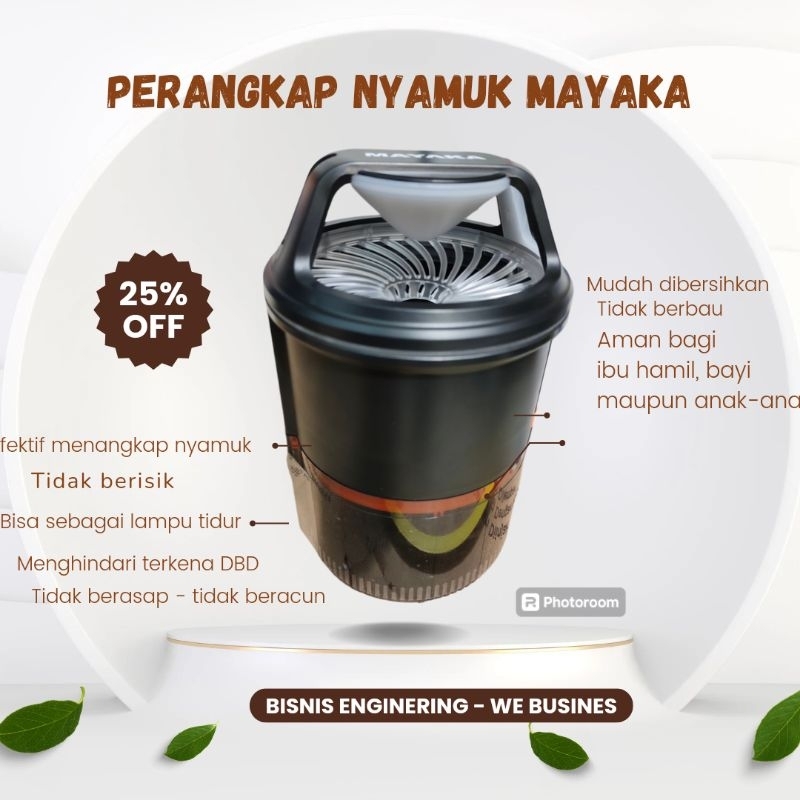 Jual Mayaka Perangkap Nyamuk LED silent FAN MK-063 | Shopee Indonesia