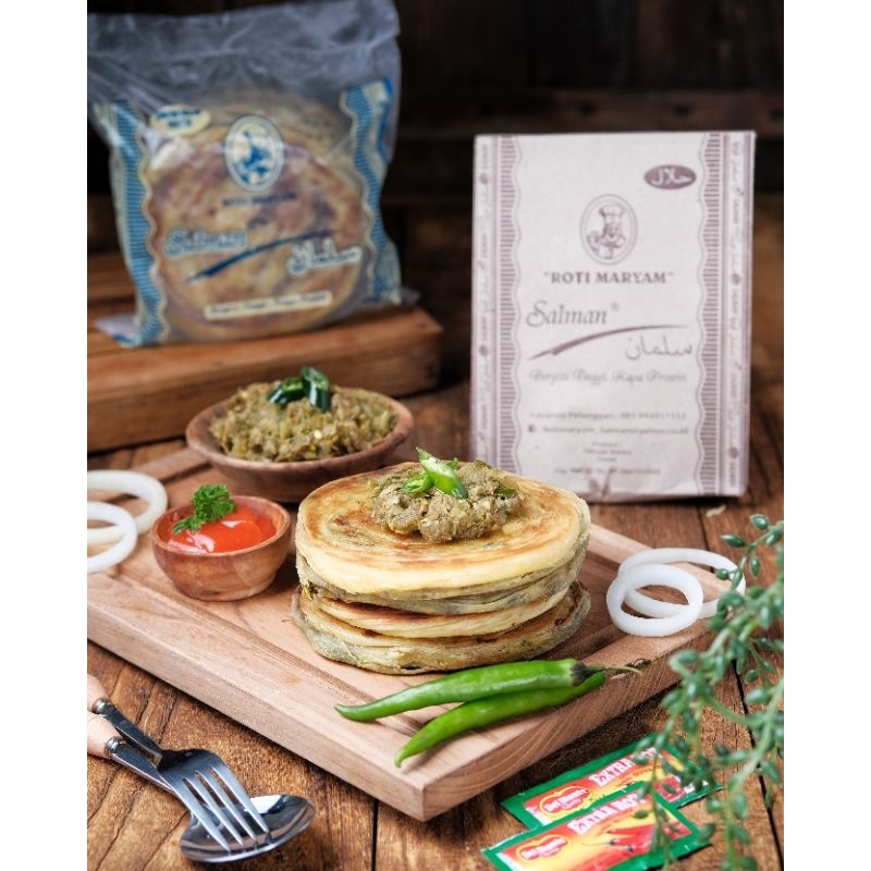 Jual Roti Maryam Salman Daging 1 pack isi 5 roti Mariam stasiun Canai ...