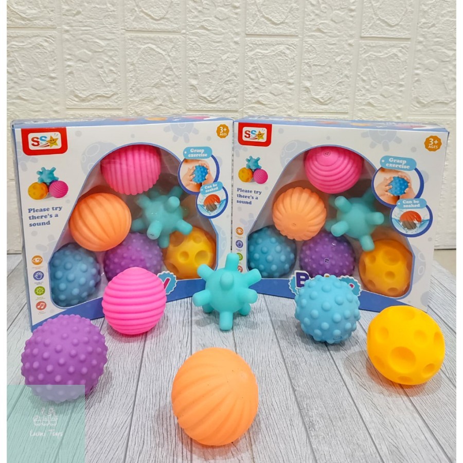 Jual Bayi Sensory Mainan Bayi Edukasi Baby SQUEEZE BALLS /mainan ...