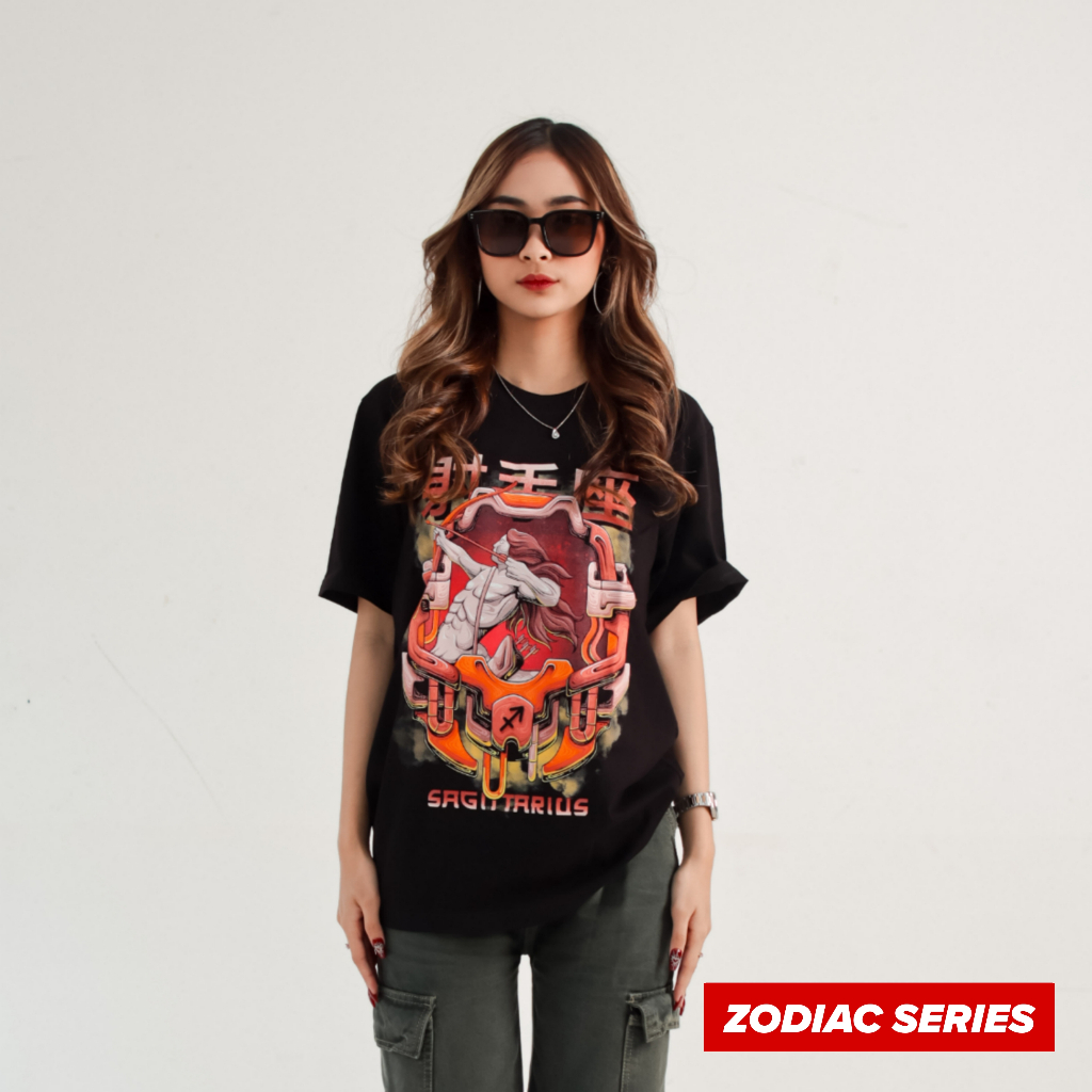 Jual PRIBE Tshirt Zodiac Series SAGITARIUS Regular Fit | Shopee Indonesia