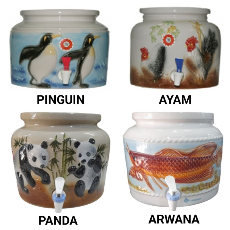 Jual guci air dispenser keramik guci air galon | Shopee Indonesia