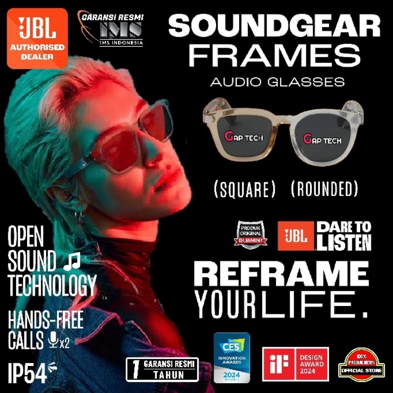 Jual JBL Soundgear / Sound Gear FRAMES Audio Glasses with JBL OpenSound ...