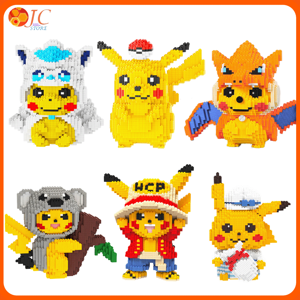 Jual JC Nano Block Pokemon Pikachu Mainan Anak Balok Susun Puzzle ...