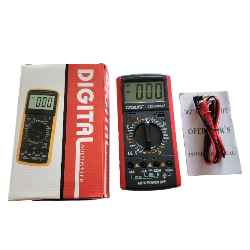 Jual Multitester Avometer Multimeter Digital CZD-9205A DT9205A 9205 ...