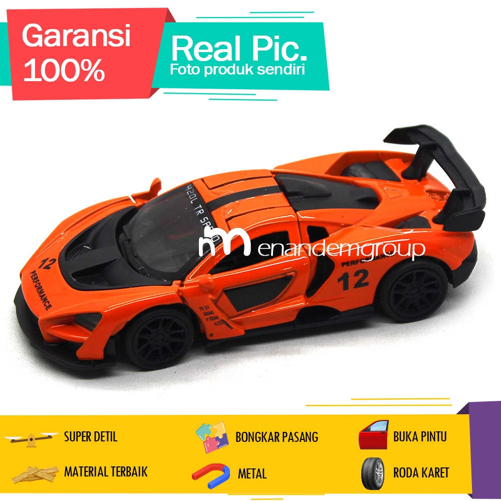 Jual Diecast Miniatur Mainan Mobil Sedan Sport Mclaren Senna Sport ...