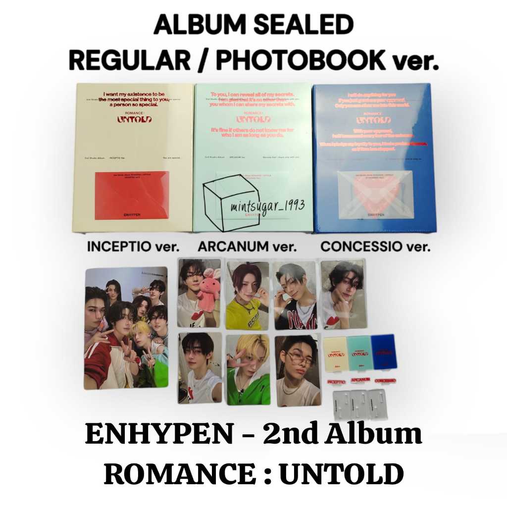 Jual [ READY STOCK SEALED + POB ] ENHYPEN - 2nd Album [ ROMANCE ...