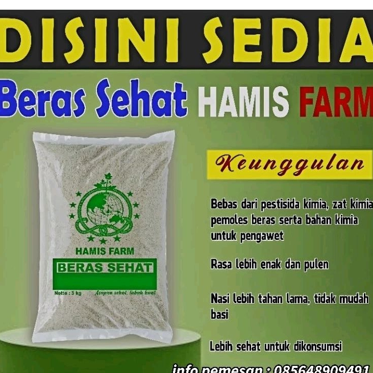 Jual BERAS SEHAT 5kg/BERAS ORGANIK/BERAS DIET SEHAT/BERAT DIABET ...