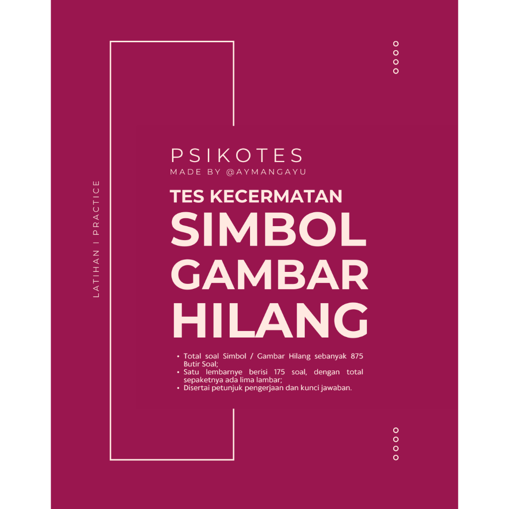 Jual LEMBAR LATIHAN SIMBOL GAMBAR HILANG (A4) | Shopee Indonesia