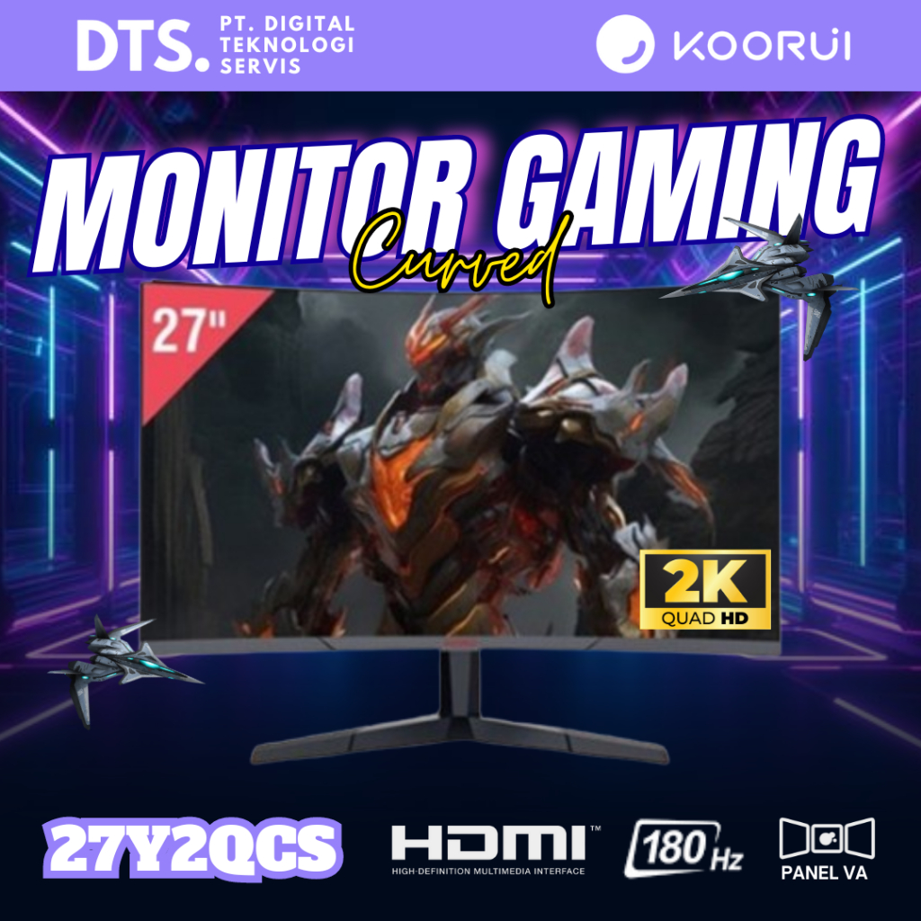 Jual KOORUI 27Y2QCS | 27" QHD Gaming Curve Monitor 180Hz | Shopee Indonesia