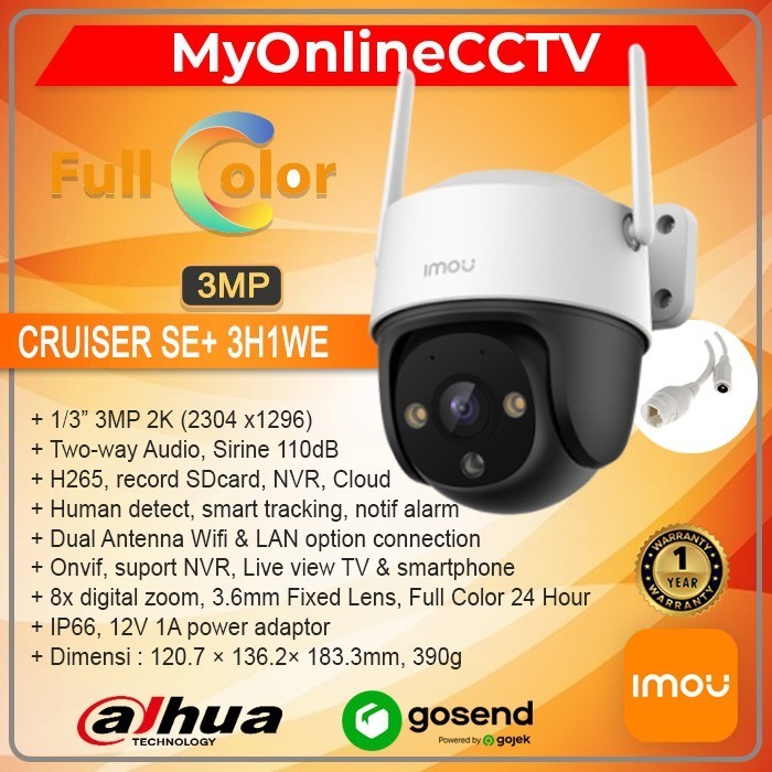 Jual Imou Cruiser SE+ 3MP 5MP K7CP Wireless Full Color Night IP Camera Paket CCTV Wifi | Shopee ...