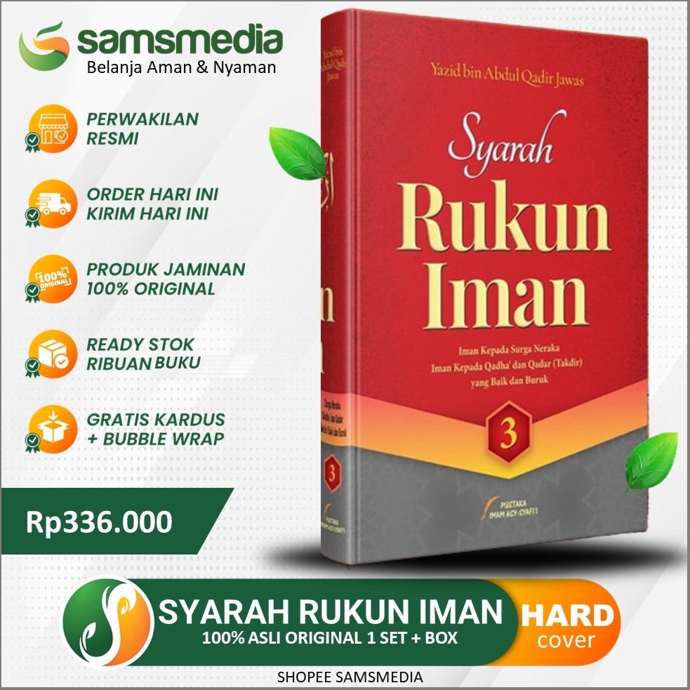 Jual Syarah Rukun Iman Ustadz Yazid bin Abdul Qadir Jawas Pustaka Imam Asy Syafii Original 1 Set ...
