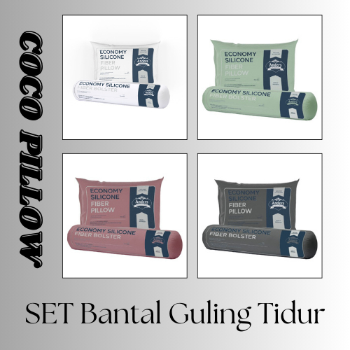 Jual 1 PAKET SET BANTAL & GULING TIDUR PREMIUM SILICON 600 GR HCS ...