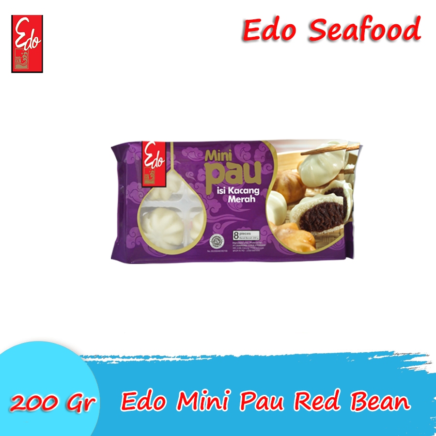 Jual Edo Mini Pau Red Bean 200 Gr / Roti Pau Mini isi Kacang Merah ...