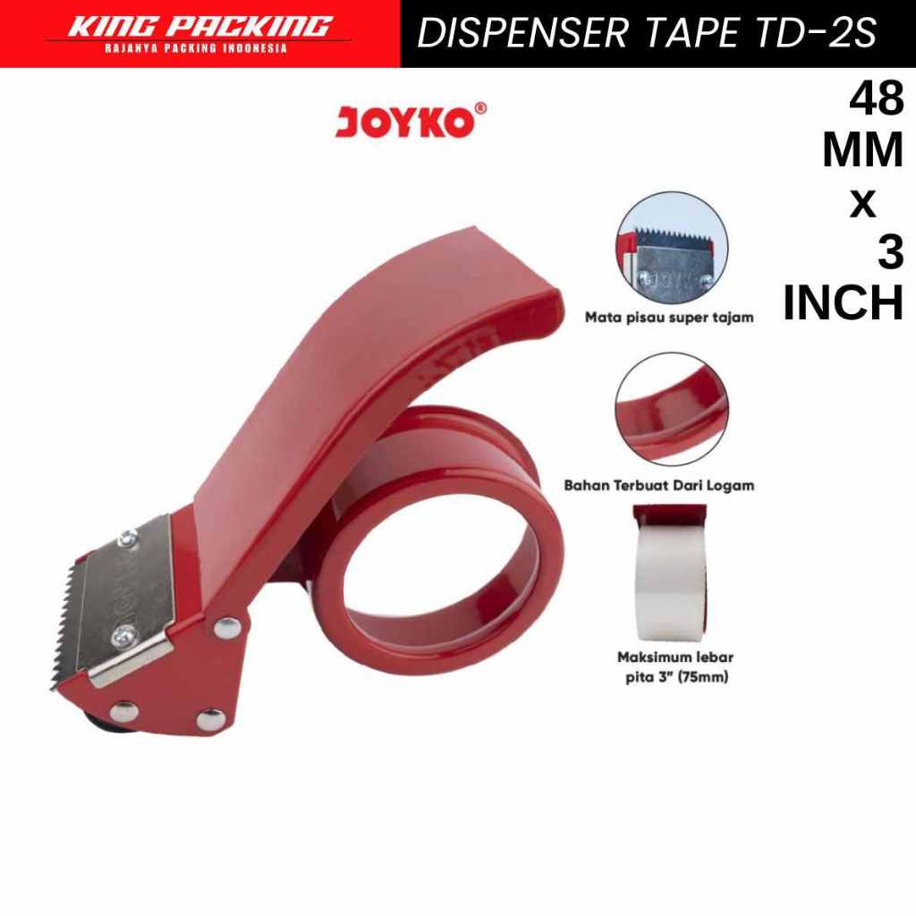 Jual Tape Cutter 3INCH / Dispenser Tape TD-2S JOYKO | Shopee Indonesia