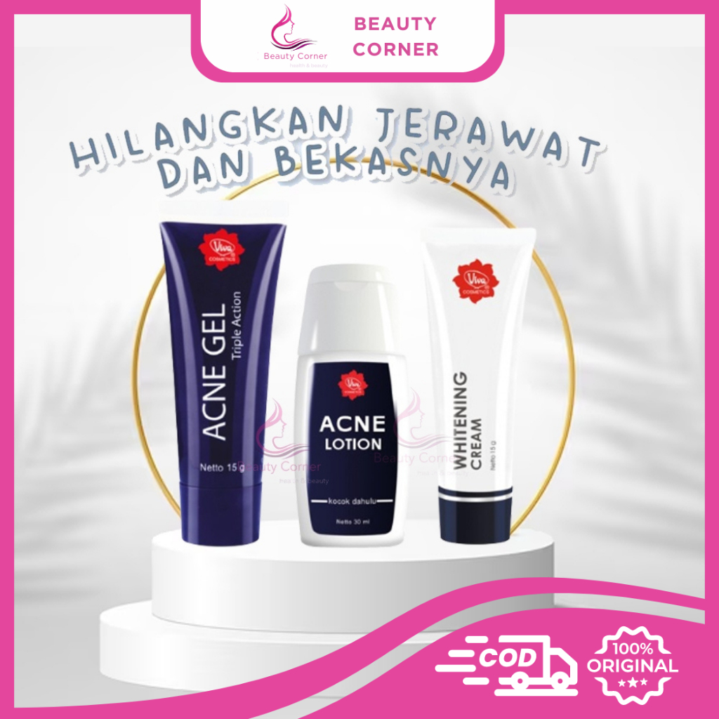 Jual Viva Acne Lotion | Viva Acne Gel | VIVA Whitening Cream | Shopee ...