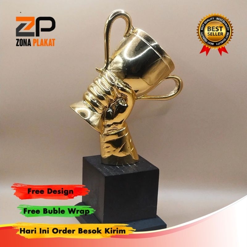 Jual trophy | trophy logam model tangan | trophy piala sepuh | trophy ...