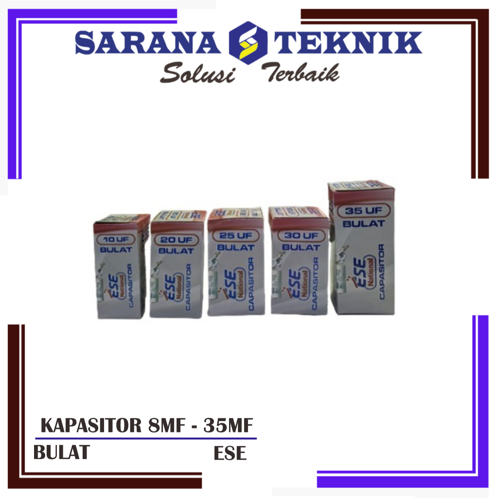 Jual KAPASITOR BULAT 8MF 10MF 20MF 25MF 30MF 35MF ESE NATIONAL | Shopee Indonesia