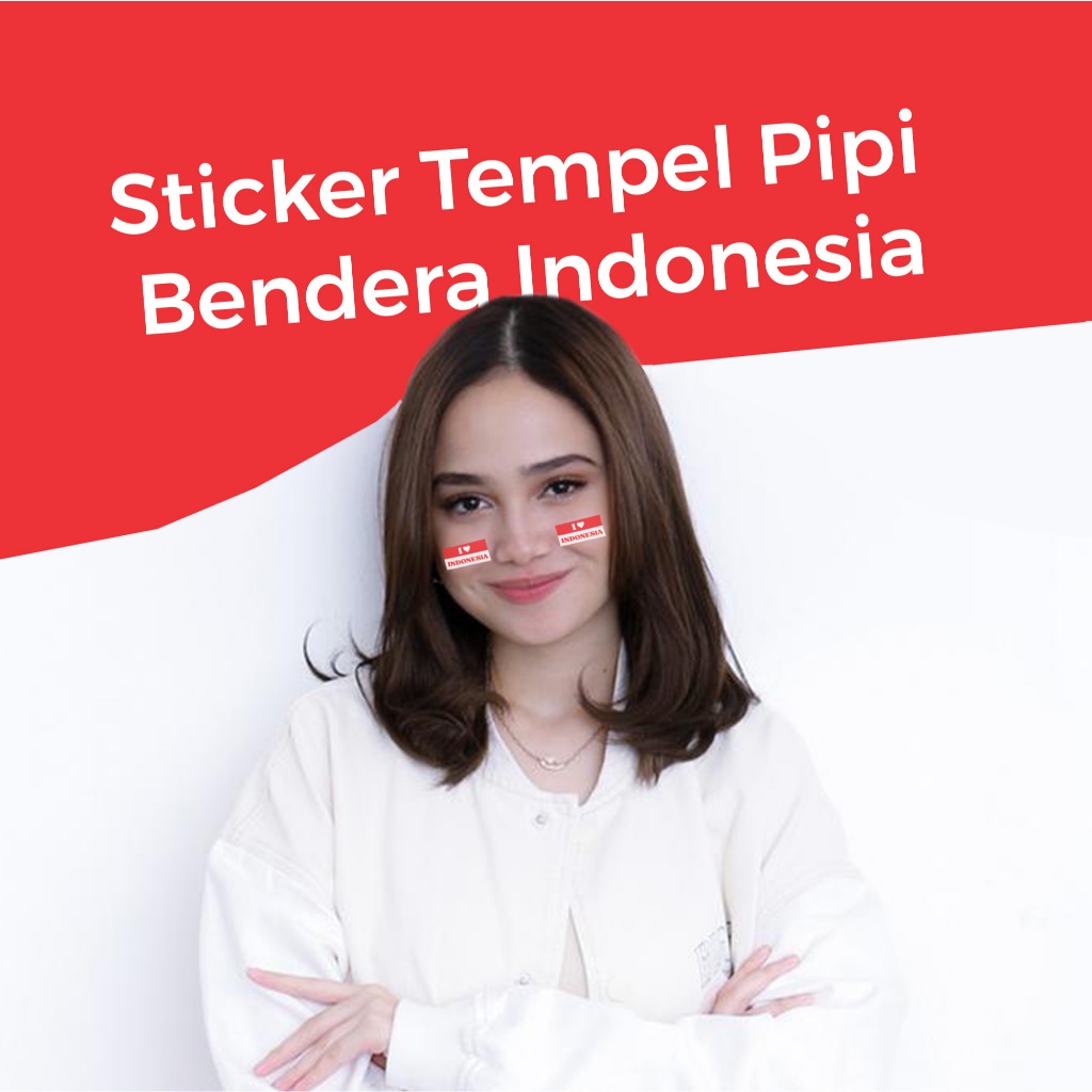 Jual Tempelan Pipi Bendera - Sticker Pipi Merah Putih - indonesia 17 ...