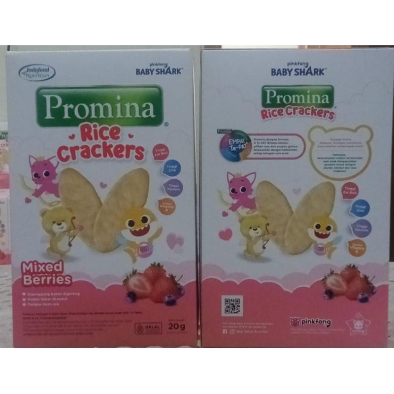 Jual Promina Rice Crackers mixed berries 20gr box | Shopee Indonesia