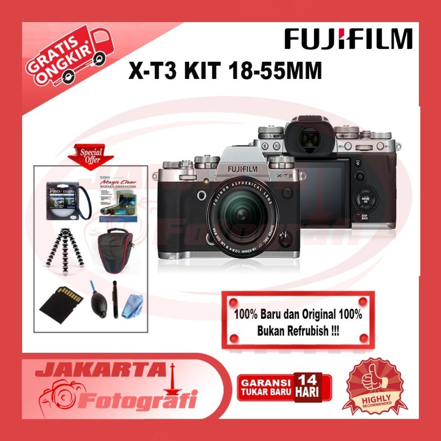 Jual FUJIFILM X-T3 XT 3 kit 8-55mm Lens Mirrorless Camera | Shopee Indonesia