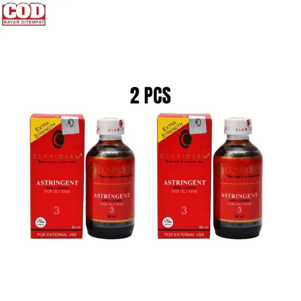 Jual 2 Pcs Claridem Original / Toner Clariderm Astringent | Shopee ...