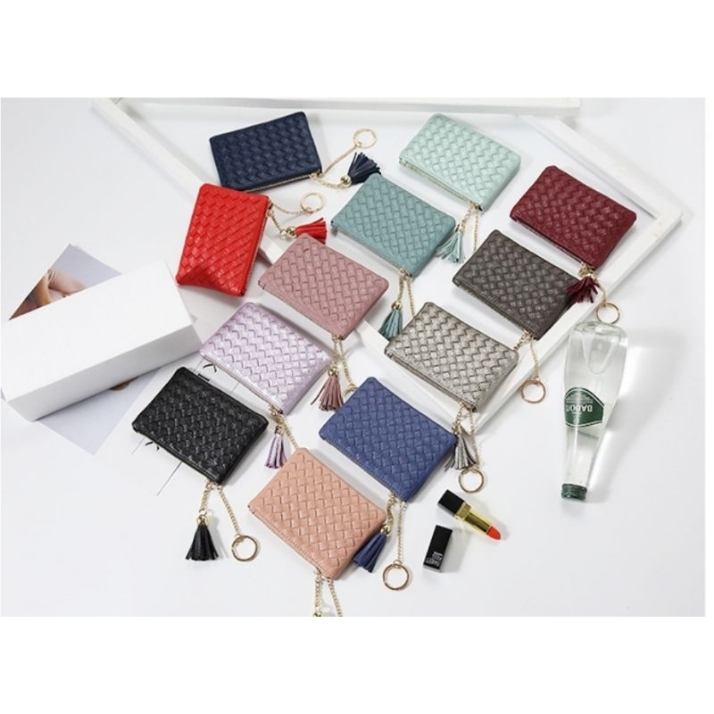 Jual JC Dompet Mini Anyam Dompet Kartu Anyam [A43] | Shopee Indonesia