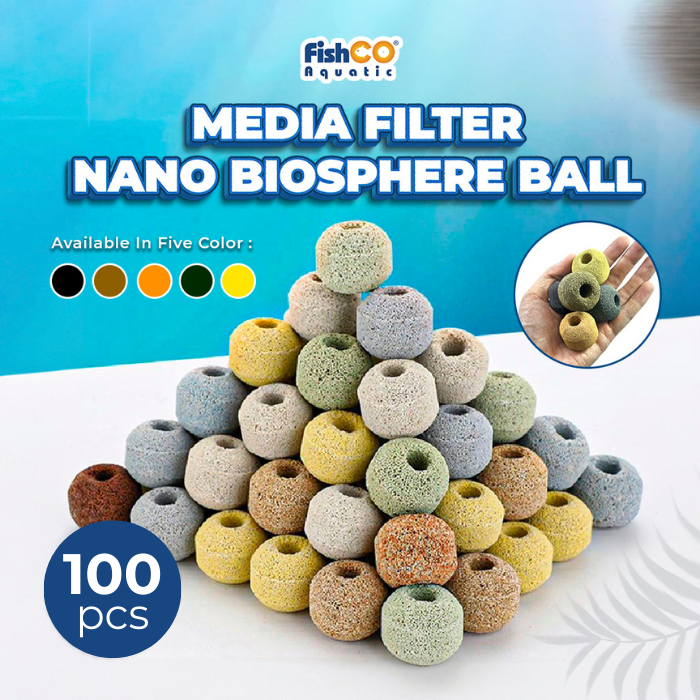 Jual Bio Media Filter Nano Ball /Nano Bio Sphere Ball Bioball 100pcs ...