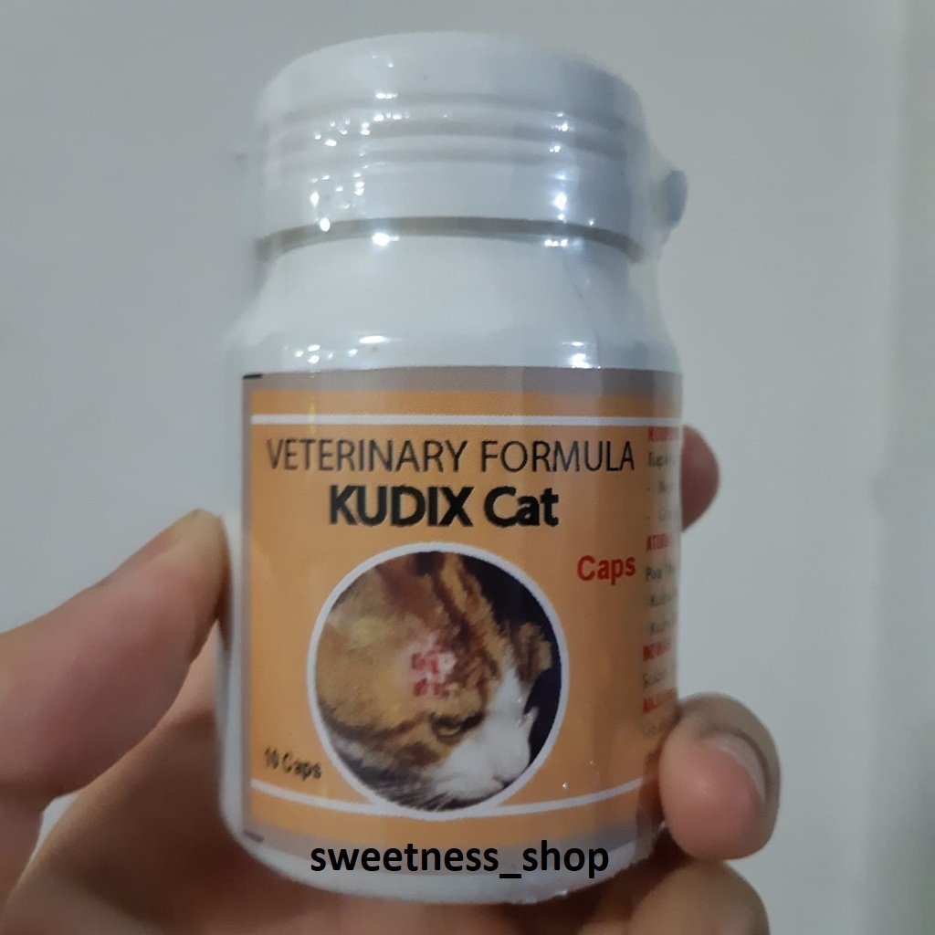 Jual Kudix cat 10 caps obat scabies kudik kurap kucing | Shopee Indonesia