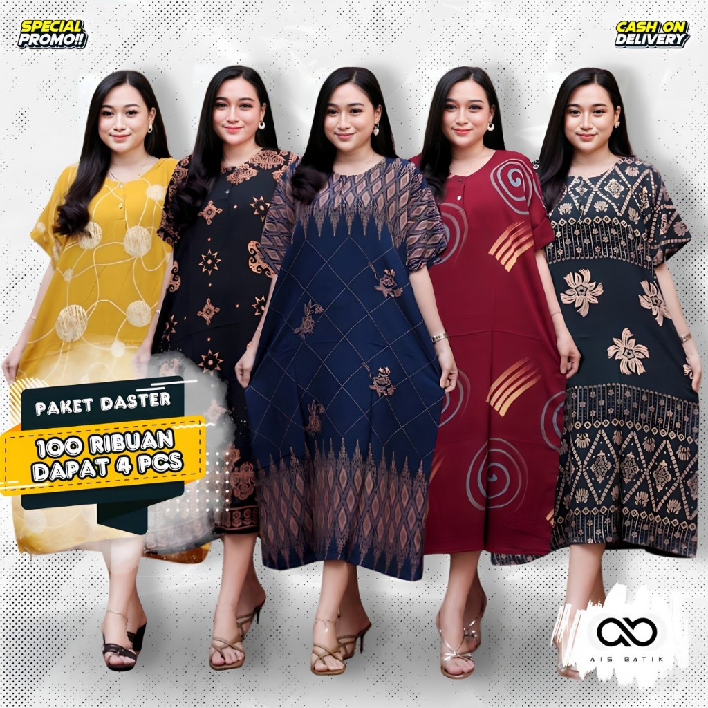 Jual PAKET DASTER KANCING JUMBO 4PCS 100RB MOTIF RANDOM BUSUI BAHAN ...