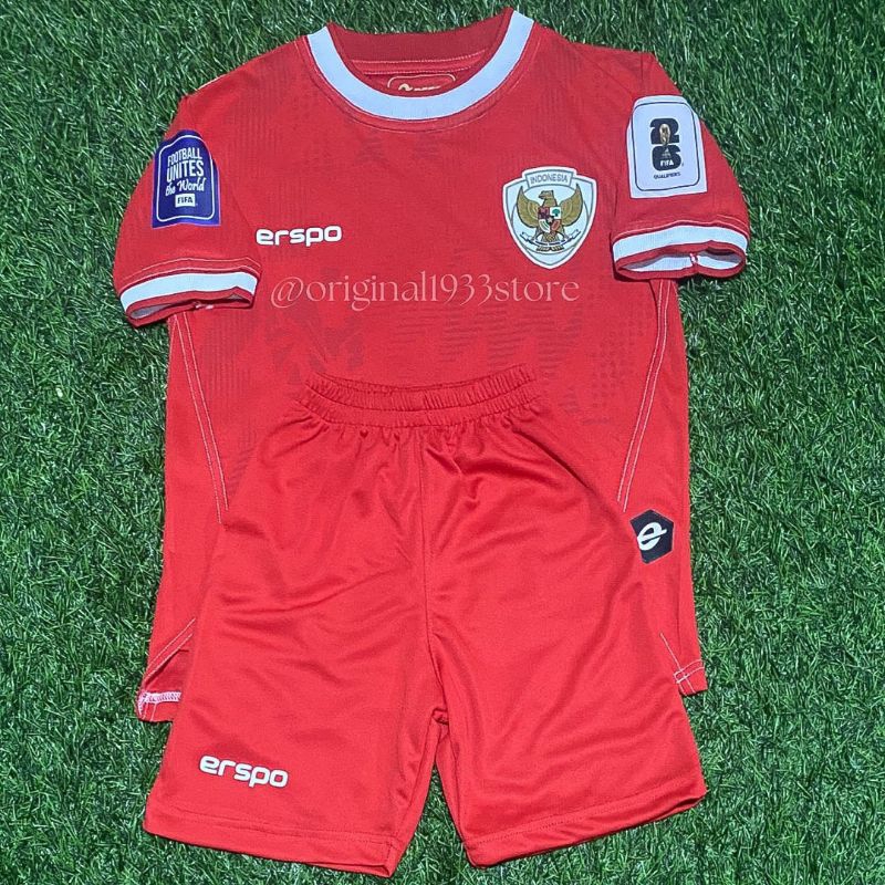 Jual JERSEY TIMNAS ANAK 2024 HOME JERSEY ANAK TIMNAS SETELAN BAJU BOLA ANAK | Shopee Indonesia