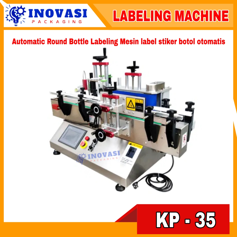 Jual Mesin Label Stiker Botol Otomatis Round Bottle Labeling Automatic | Shopee Indonesia