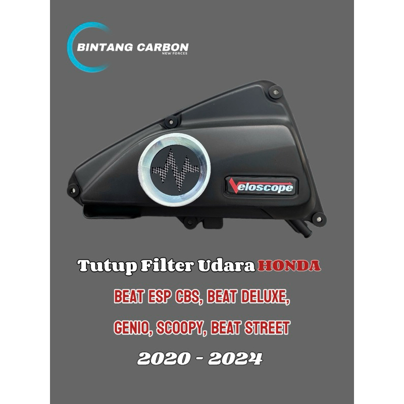 Jual Cover Tutup Filter Veloscope "DETAK" Honda Beat esp CBS//Beat ...