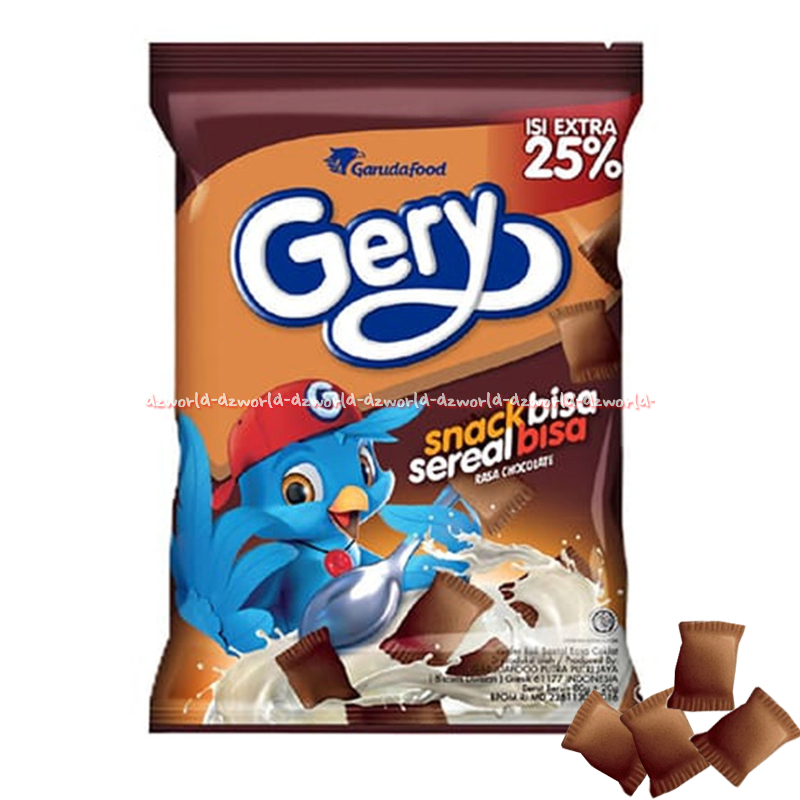 Jual Gery Snack Sereal 100gr Rasa Chocolate Wafer Geri Snek Cereal ...