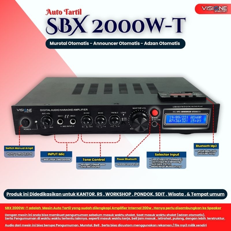 Jual AUTO TARTIL TARHIM PLUS AMPLIFIER - murotal sebelum sholat ...