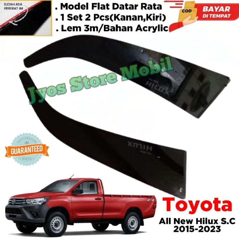 Jual talang air mobil Toyota All New Hilux Single Cabin tahun 2015-2023 Flat Datar Rata | Shopee ...