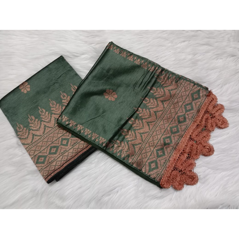 Jual Songket silungkang ijo sage tembaga rendo koto gadang | Shopee ...