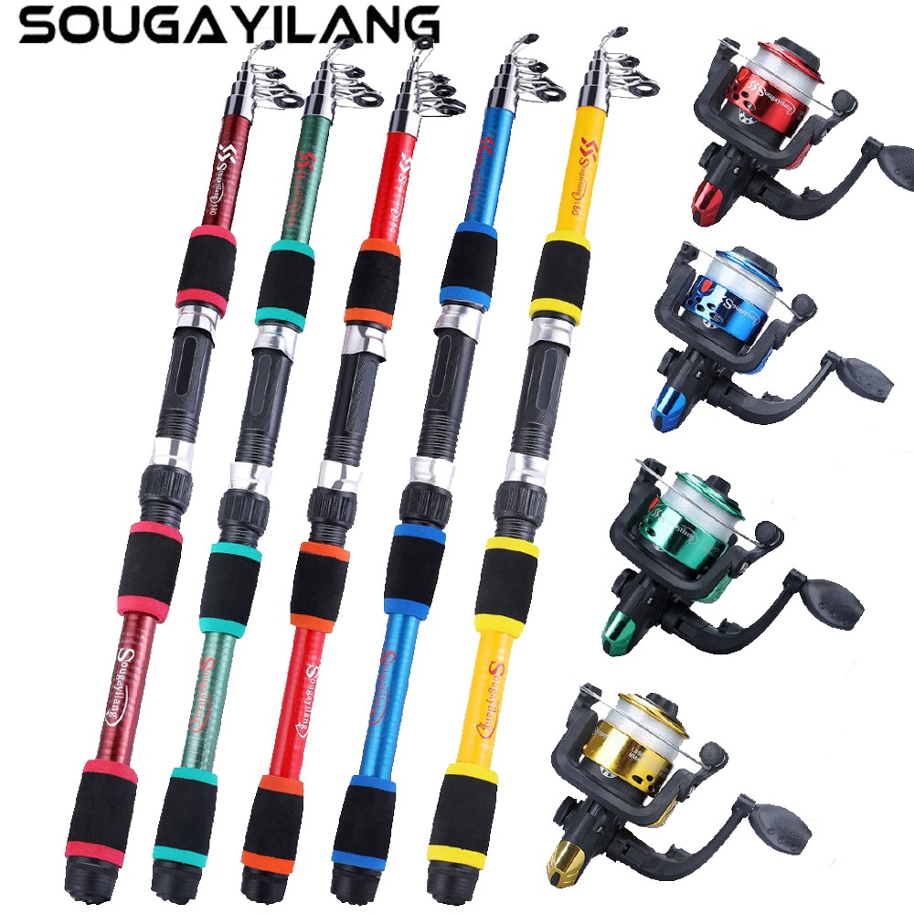 Jual Sougayilang 1.8m Joran Pancing SET Murah lengkap siap pakai banyak bonus REEL | Shopee ...