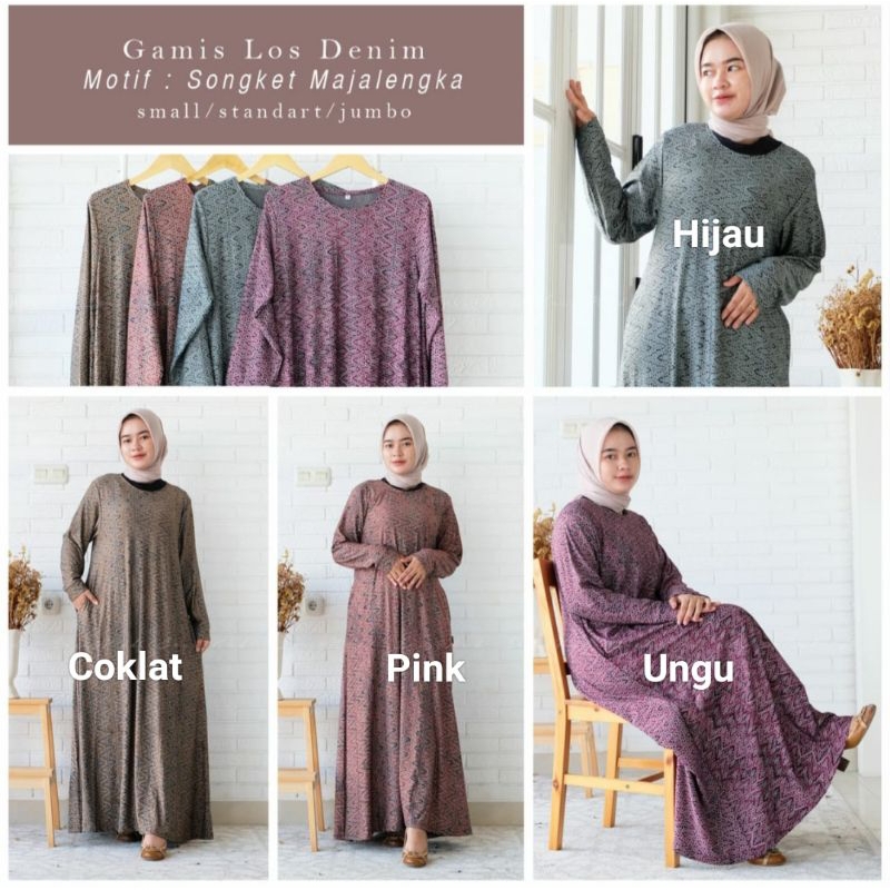 Jual GAMIS JESS NAD LOS DENIM Songket Kayu dan Songket Majalengka Ukurn ...